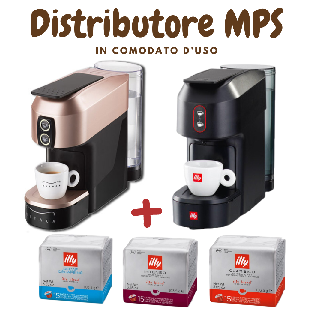 Distributore sistema MPS ricondizionato in comodato d'uso + 45 capsule ...